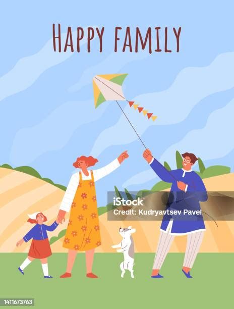 행복한 가족 관계와 공생 배너 플랫 벡터 일러스트레이션 벡터에 대한 스톡 벡터 아트 및 기타 이미지 벡터 연 가정의 날 Istock