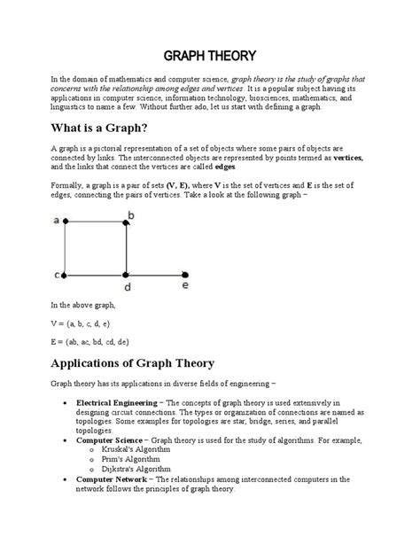Graph Theory Pdf Vertex Graph Theory Combinatorics