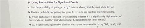 Solved The Random Varible X Is The Number Of Drivers Who Say