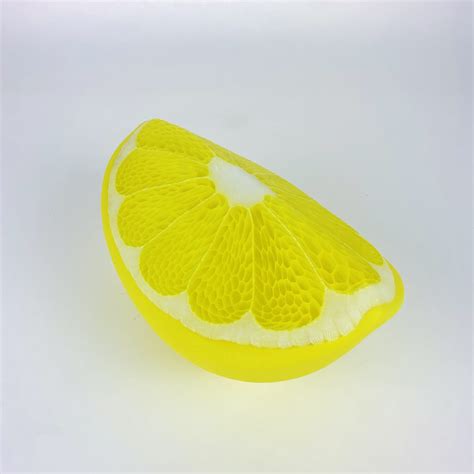 Lemon Wedge On Glass