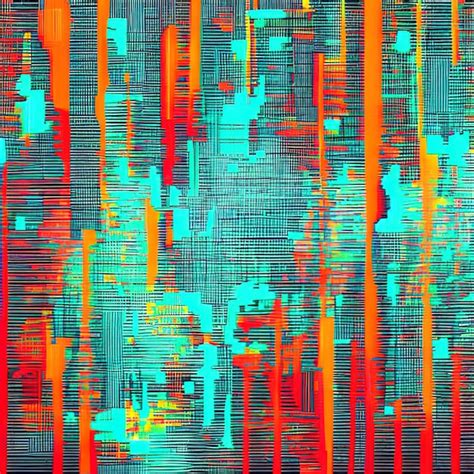 Premium Ai Image Abstract Background Inspired By Digital Glitch