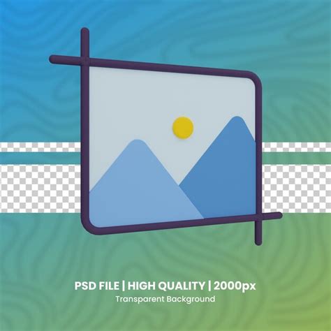 Premium Psd Crop Image 3d Render Graphic Design 3d Render Set Psd