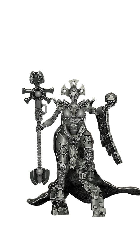 👸 Overlady Necron ・ Obj File For 3d Printing・cults