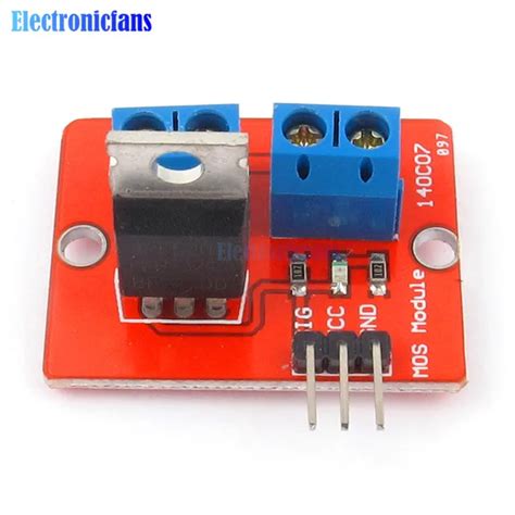 5pcs Top Mosfet Button Irf520 Mosfet Driver Module For Arduino Mcu Arm