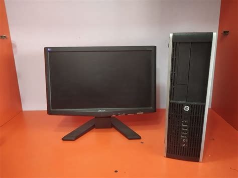 Refurbished Old Desktop Computer Hp Core 2 Duo Full Set Hard Drive