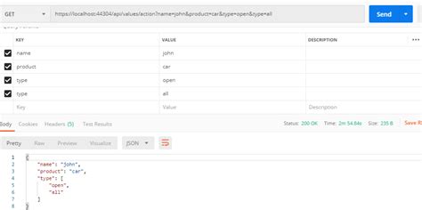 c get dynamic object from query parameters stack overflow