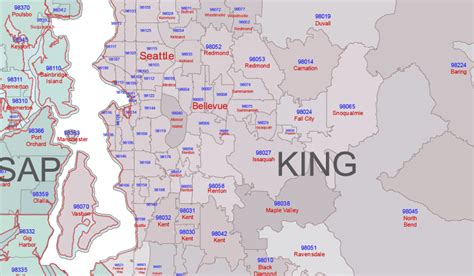 Wa Zip Code Map With Cities Counties Your Vector