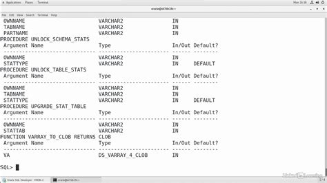 001 Using Describe In Sql Plus Youtube