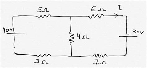 Solved For The Circuit Shown Below Find I Using Mesh Chegg