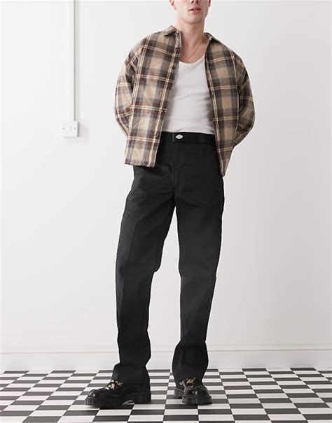 Черные рабочие брюки Dickies 874 классического кроя с функциональными