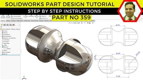 Solidworks Part Design Tutorial Mastering Symmetry For Efficient Modeling Part No 359 Youtube