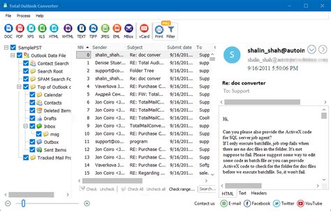 Convert Pst To Msg In A Batch With Coolutils Total Outlook Converter