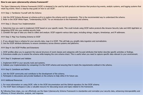 Sandeep Kumar Das On Linkedin Ocsf Zachmanframework Cloudsecurity Securitylearning