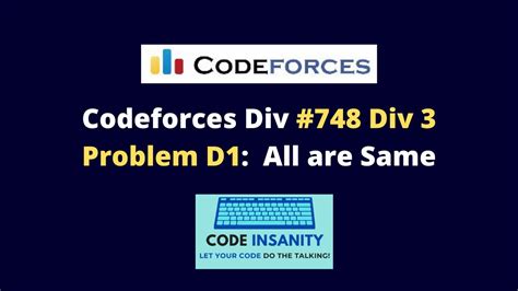 Codeforces Round 748 Div3 Problem D1 All Are Same Tutorial In Hinglish Youtube