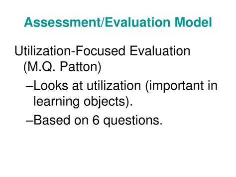 Ppt Assessing Learning Objects Do They Make Learning And Teaching Better Faster Cheaper