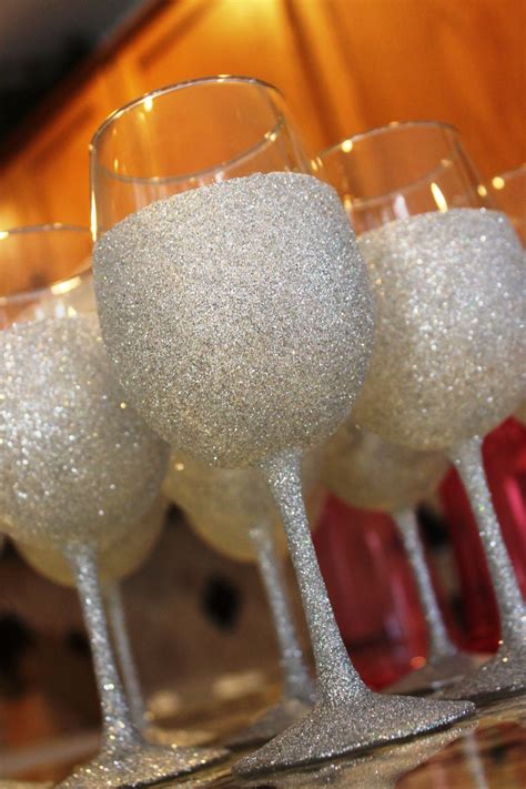 Custom Listing Glitter Wine Glasses By Sparklecocktails On Etsy