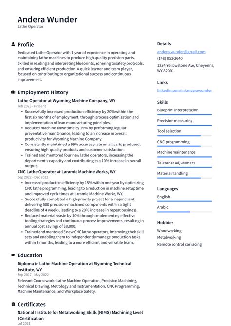 Lathe Operator Skills Definition And Examples