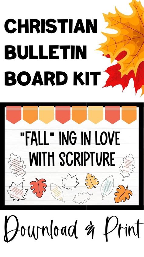 Christian Fall Bulletin Board Kit Artofit