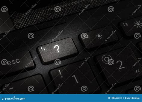 Question Mark On The Keyboard Key Stock Image Image Of Confusion Service