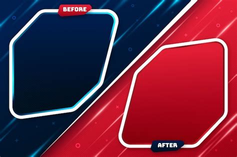 Free Vector Gradient Before And After Background Template