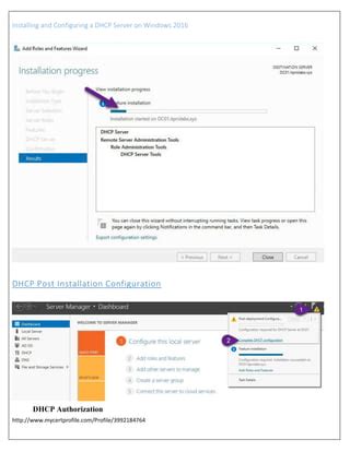 Installing And Configuring A Dhcp On Windows Server 2016 Step By Step PDF