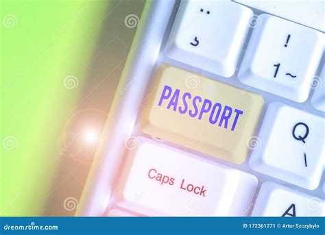Conceptual Hand Writing Showing Passport Business Photo Text Official Document Issued By A