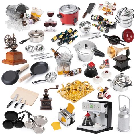 미니 차고 주방 장난감 집 서양 장식품 프라이팬 커피 머신 110 112 Rc 자동차에 적합 Scx10 Trx4 Wpl Mn Yk4082 Aliexpress