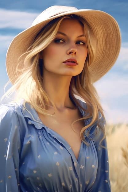 Premium Ai Image Girl In A Hat