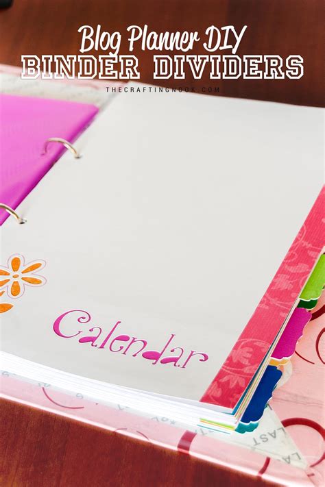 DIY Binder Dividers Free Cut Files The Crafting Nook