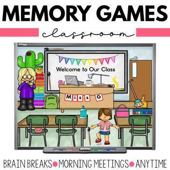 Classroom Memory Games Morning Meeting Activities Brain Breaks TPT