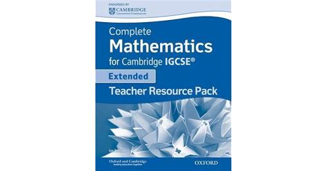 Complete Mathematics For Cambridge Igcse {extended} Teacher Resource Pack By David Rayner