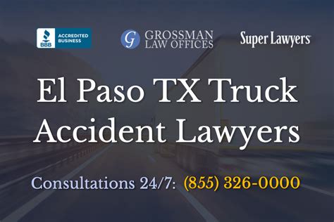 El Paso Truck Accident Lawyer ‹ Grossman Law Offices