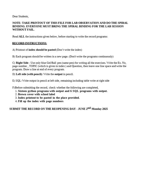 Std12 Csc Record Programs 2025 Pdf Table Database Sql