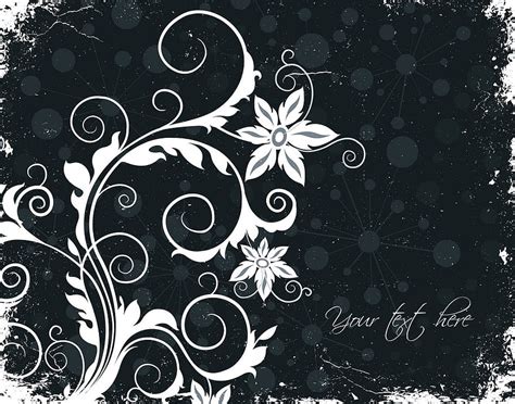 빈티지 꽃 배경 벡터 Ai Eps Uidownload