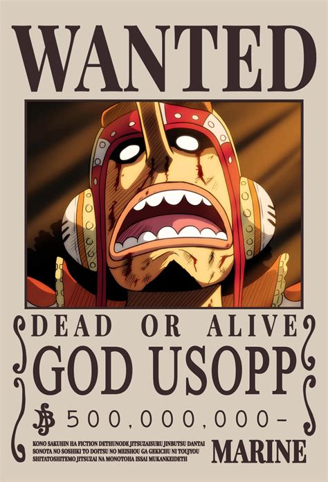 Usopp Wanted Poster By Mrmorris12 On Deviantart