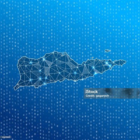 Saint Croix의 네트워크 지도 섬 디지털 연결 지도 기술 인터넷 네트워크 통신 개념 벡터 일러스트 레이 션 관광객에 대한 스톡 벡터 아트 및 기타 이미지 Istock