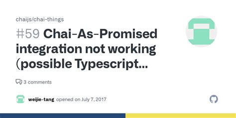 chai as promised integration not working possible typescript clash