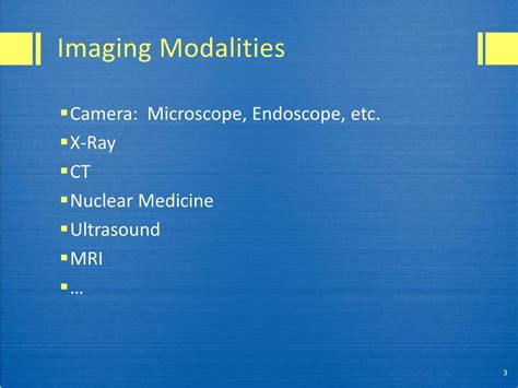 Ppt Medical Imaging Modalities Powerpoint Presentation Free Download