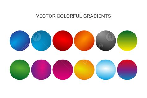 Colourful Gradient Set Collection Luxury Color Background Gradient