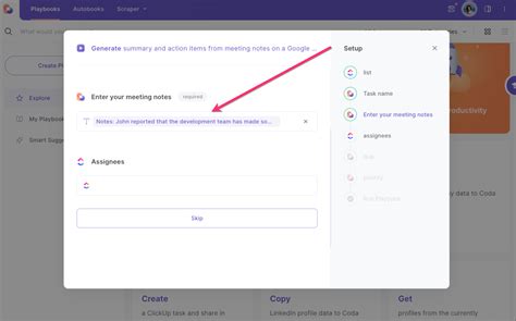 Generate Summary And Action Items From Meeting Notes Using Openai And Create Clickup Task