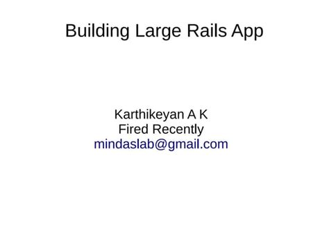 large scale web apps ppt