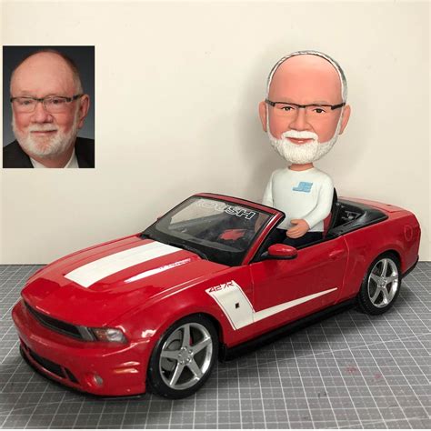 Custom Man In Car Bobblehead Custom Race Car Bobbleheads Custom