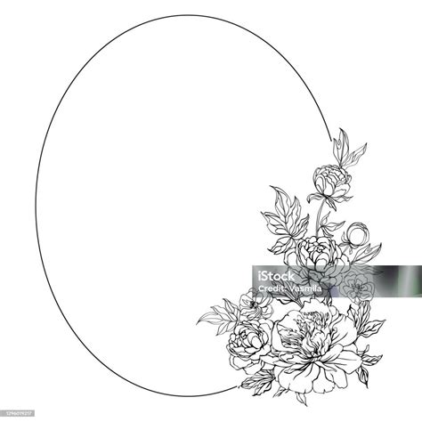 Oval Decorative Frame Stock Illustration Download Image Now Arrangement Art Black Color