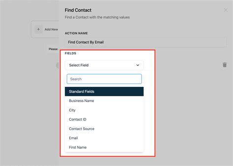 workflow action find contact highlevel help highlevel support portal
