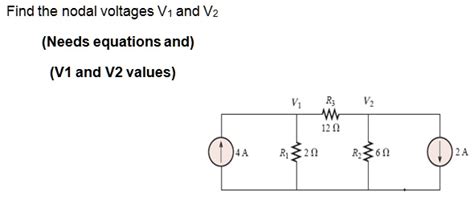 solved fundamentals of electric circuits find the nodal voltages v1