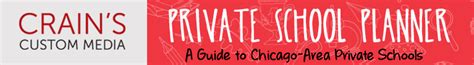Private School Planner 2016 Crains Chicago Business Custom Media Services
