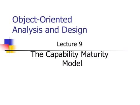Ppt Object Oriented Analysis And Design Powerpoint Presentation Free
