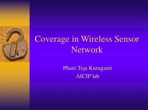 PPT Coverage In Wireless Sensor Network PowerPoint Presentation Free