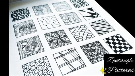 12 Easy Zentangle Patterns For Beginners Easy Zentangle Pattern How To Draw Zentangle