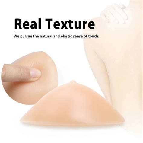 2 Pack Silicone Breast Form Triangle Mastectomy Prosthesis Bra Pad